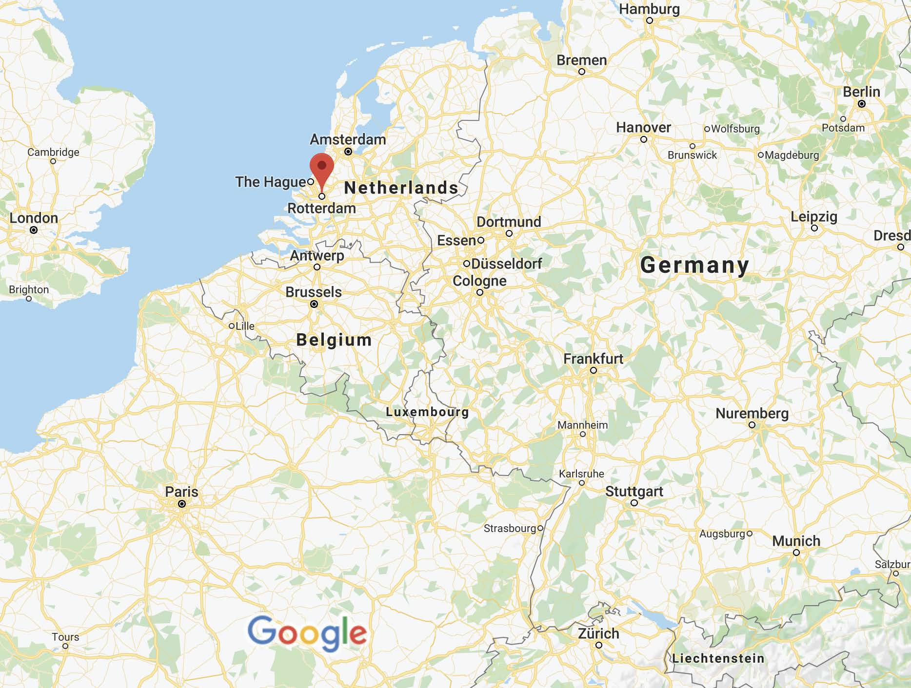 Rotterdam World Map Location